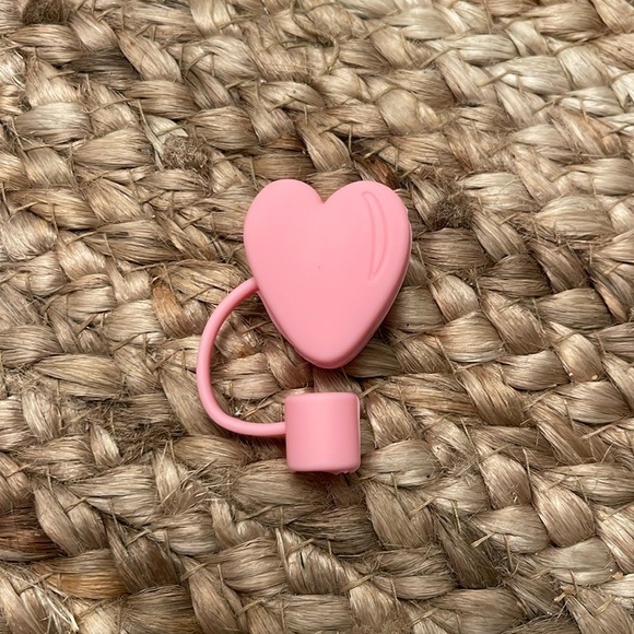 Stanley | Kitchen | Light Pink Heart Stanley Cuptumbler Straw Topper Or ...